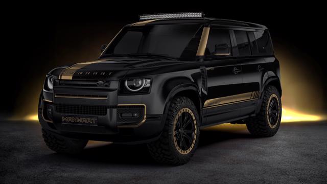Land Rover Defender biến hình với bản độ “hạng nặng” của Manhart ...
